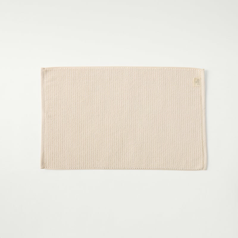 European Collection White & Natural Bath Mat | Adairs