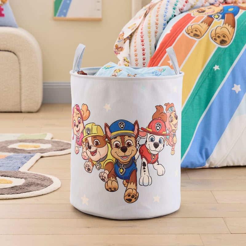 Adairs Kids - Paramount Paw Patrol Blue Printed Basket | Adairs