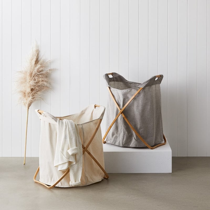 Anderson Coal Laundry Basket | Adairs
