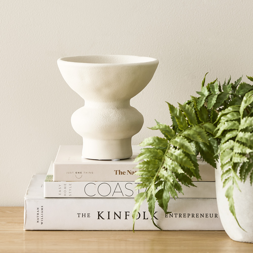 Totem Small White Vase | Adairs