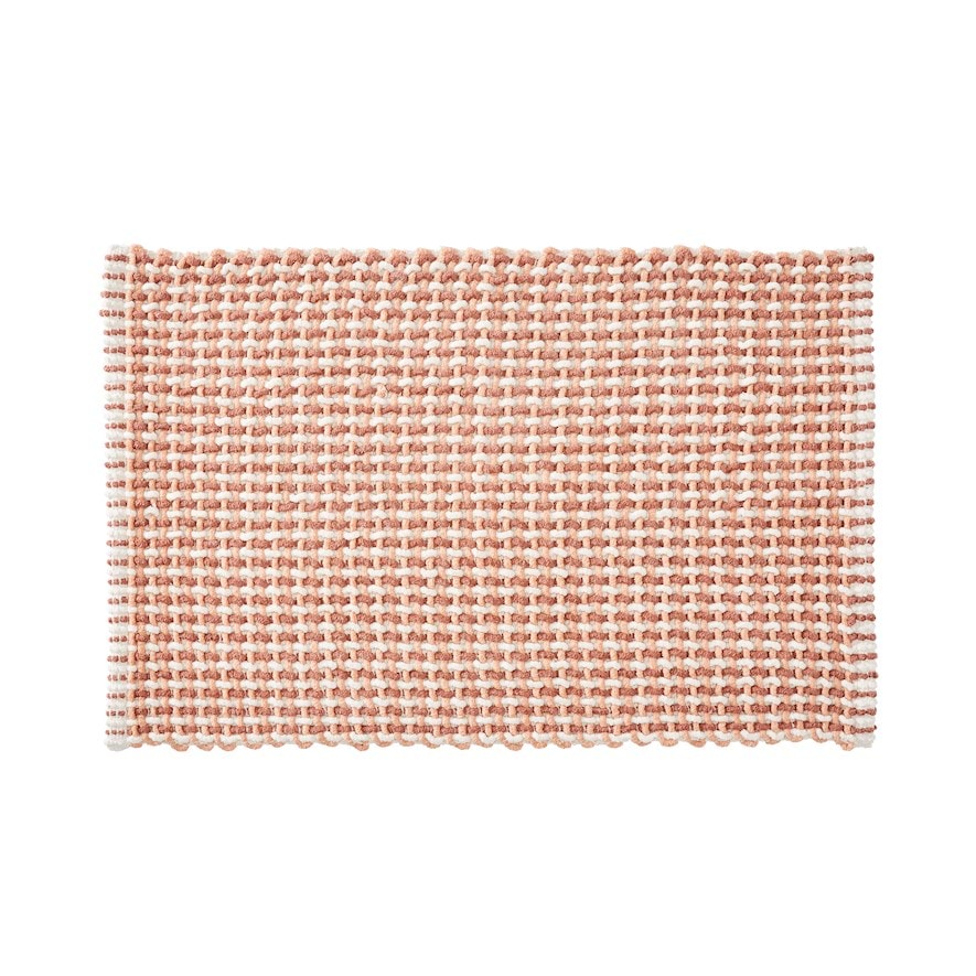 Cross Weave Clay Multi Bath Mat | Adairs