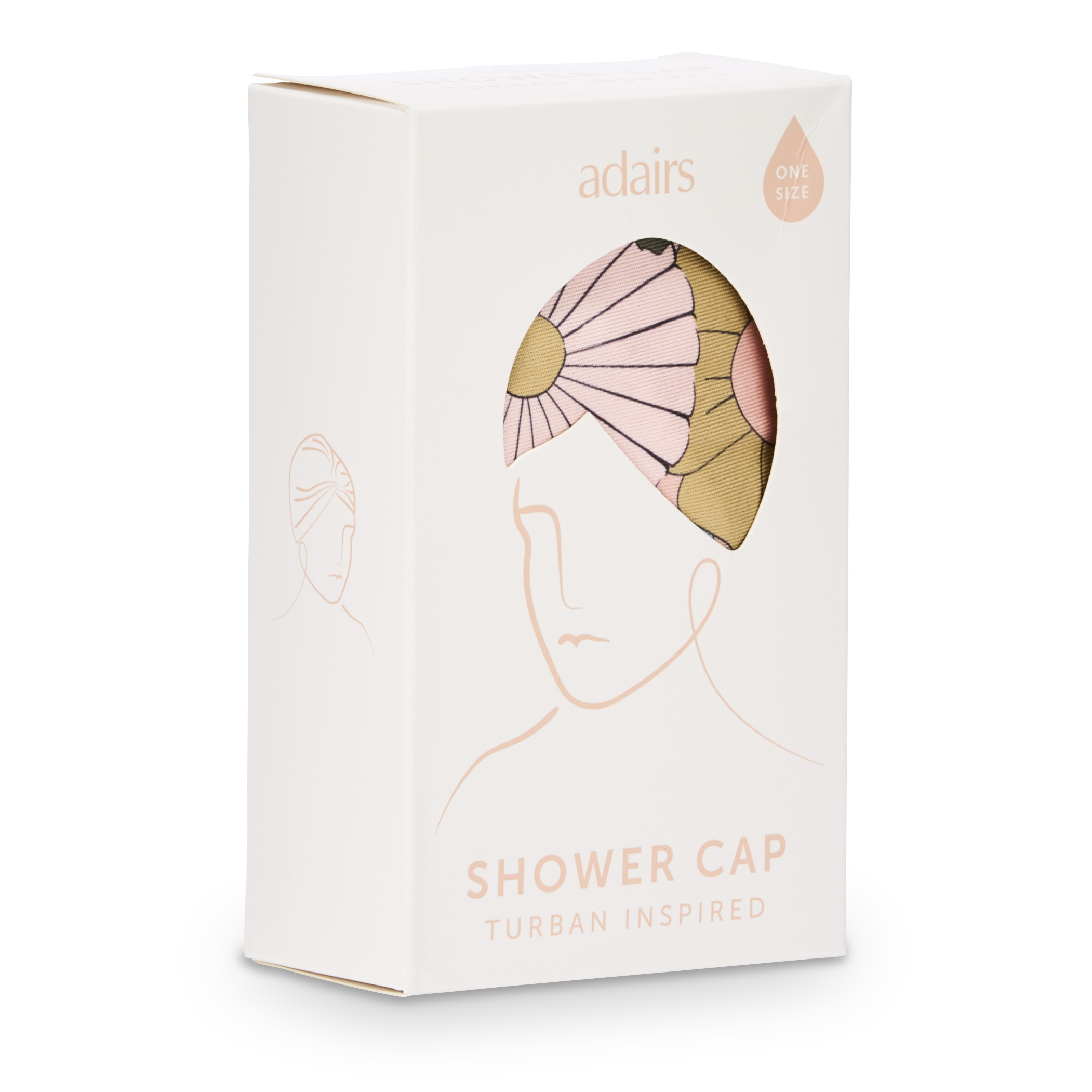 Printed Retro Floral Green Shower Cap | Adairs