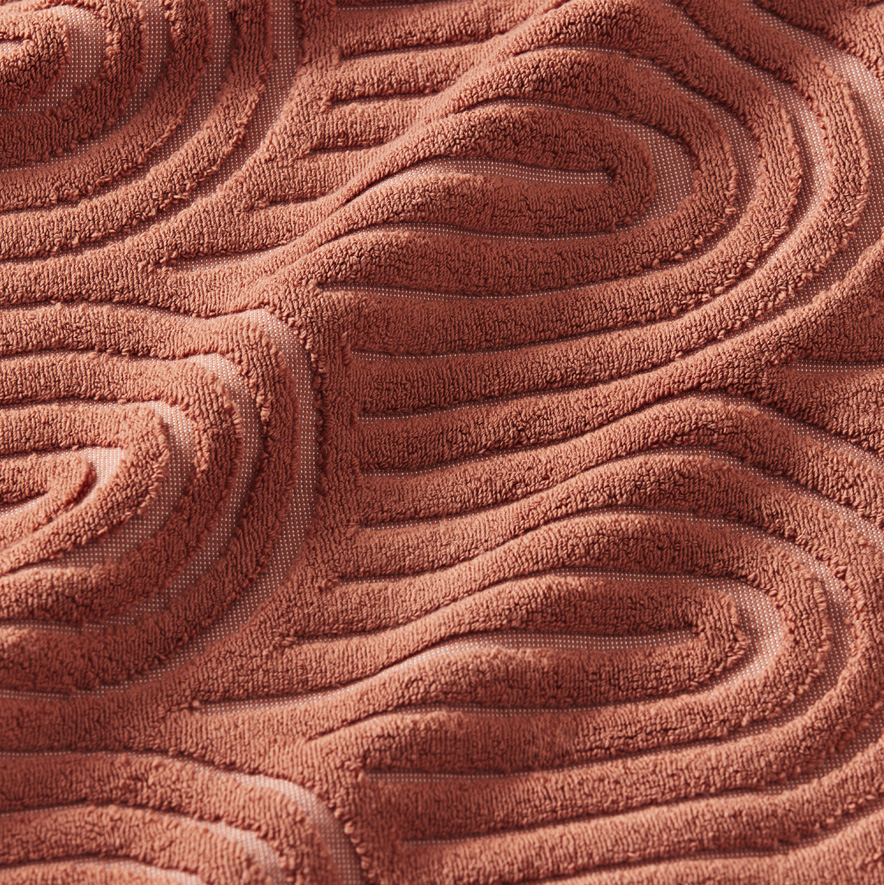 Archie Cinnamon Marle Towel Range | Adairs