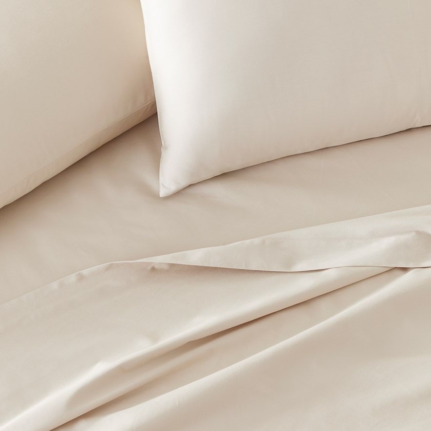 600TC Bamboo Cotton Natural Sheet Set | Adairs