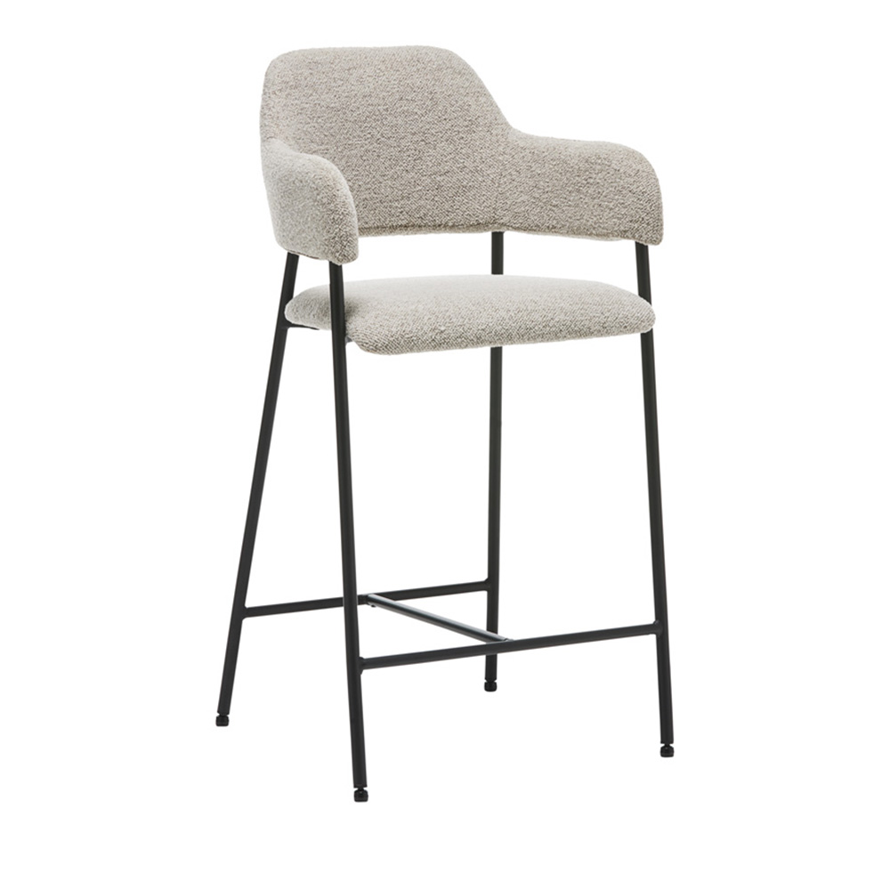 Rhodes Beige Boucle Counter Stool | Adairs
