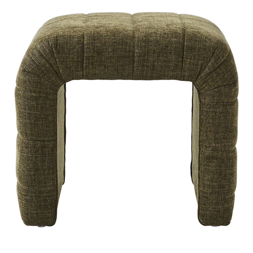 Carson Olive Ottoman | Adairs
