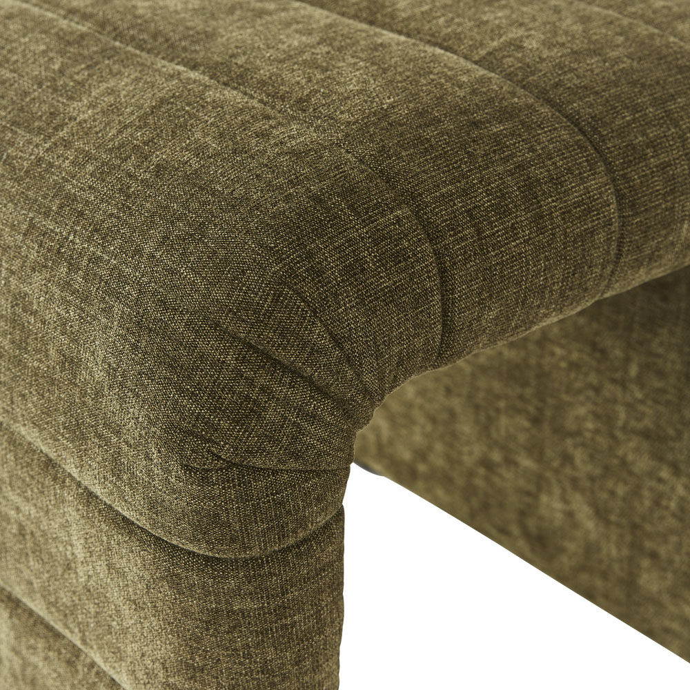 Carson Olive Ottoman | Adairs