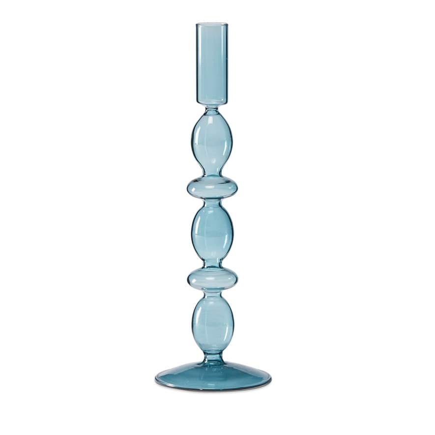 Merri Steel Blue Large Candle Holder | Adairs