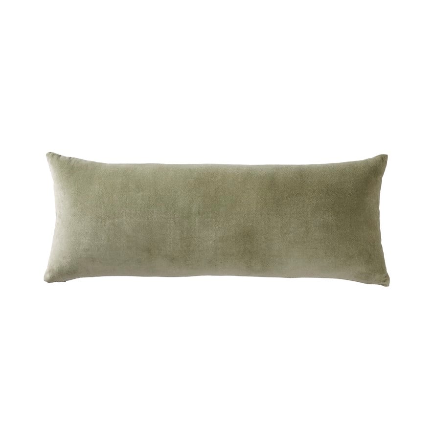 Bombay Sage Long Velvet Cushion | Adairs