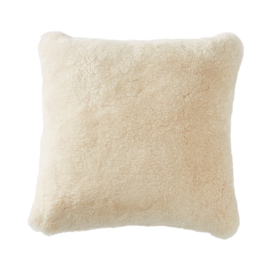 Shearling Cream Cushion | Adairs