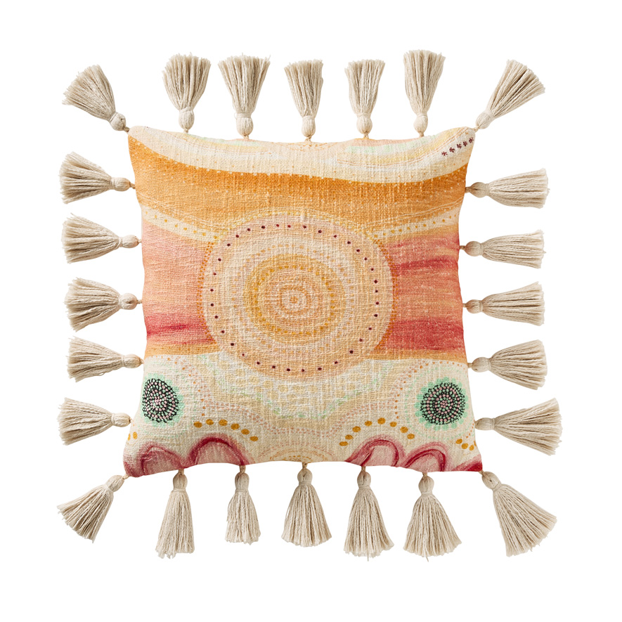 Miimi + Jiinda Flame Trees Cushion | Adairs