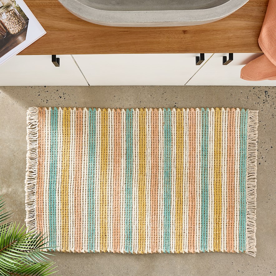 Monte Mica Stripe Indoor Mat | Adairs