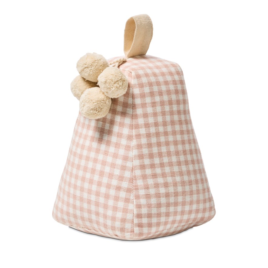 Pink Gingham Door Stop | Adairs