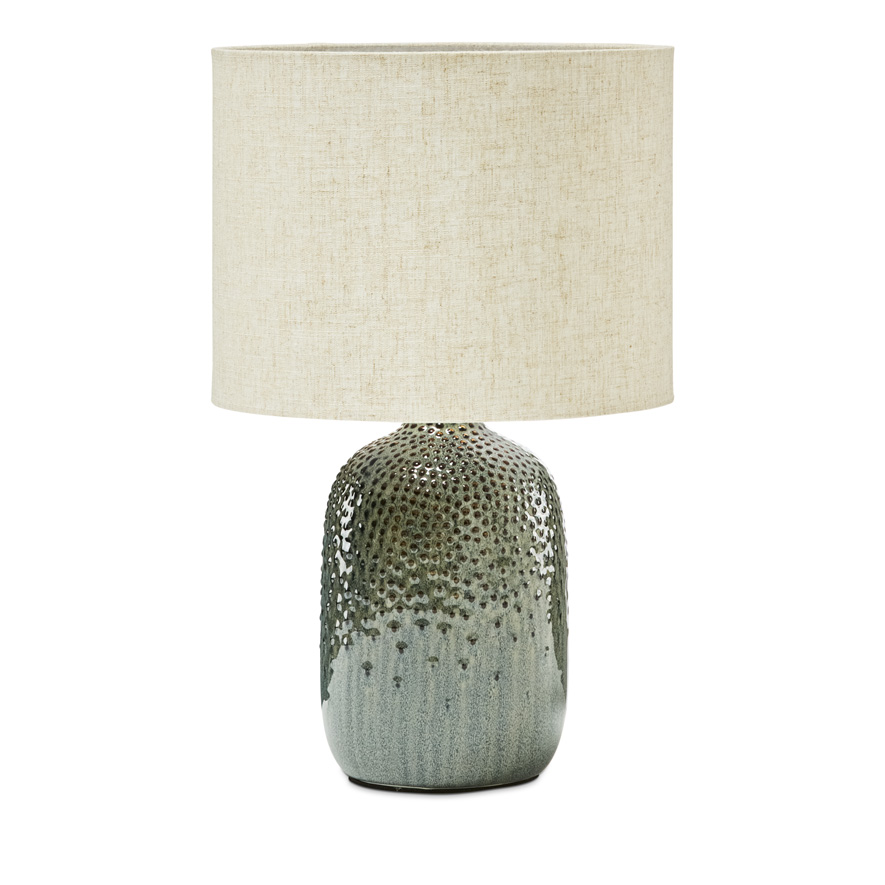 Ortigo Pewter & White Table Light | Adairs