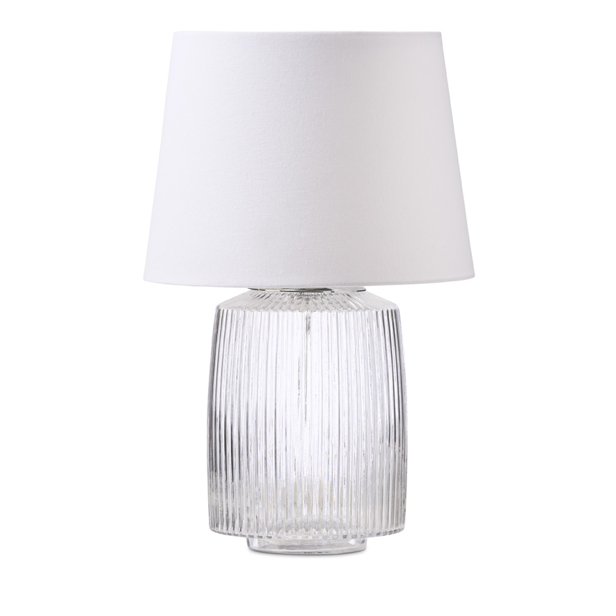 Nordic Clear & White Table Light | Adairs