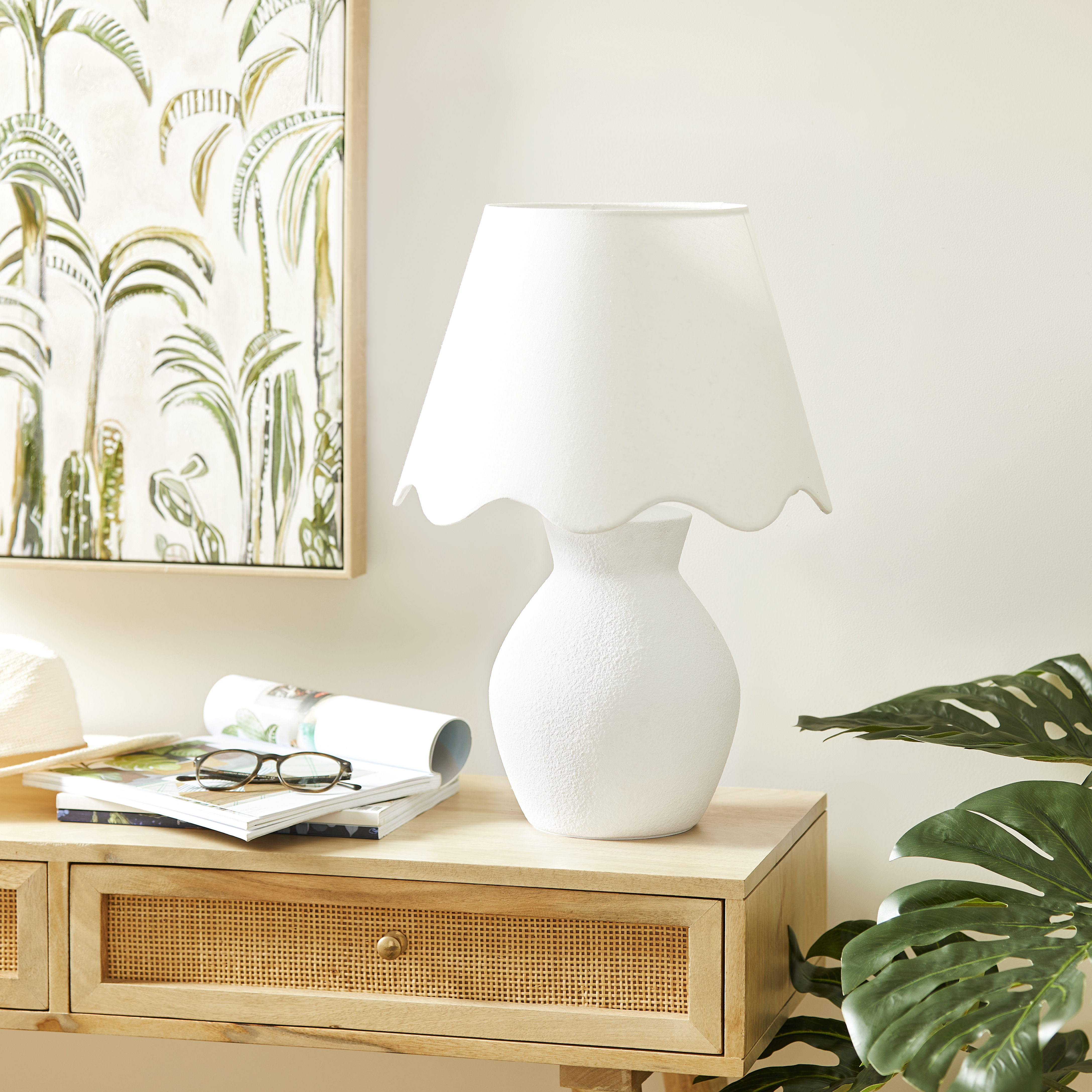 Scallop White Table Light | Adairs