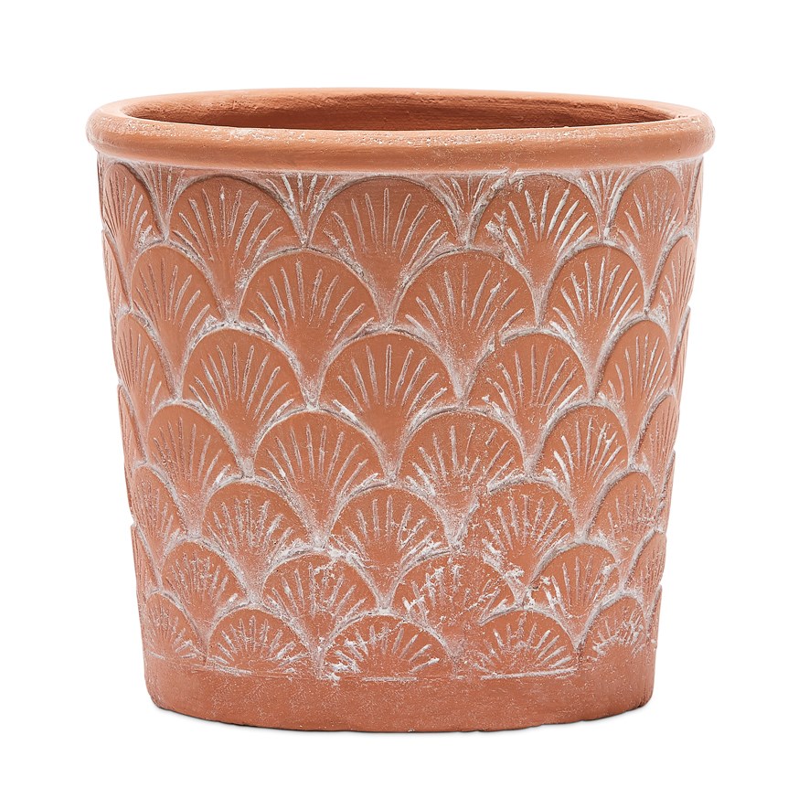 Osaka Terracotta Scallop Pot | Adairs