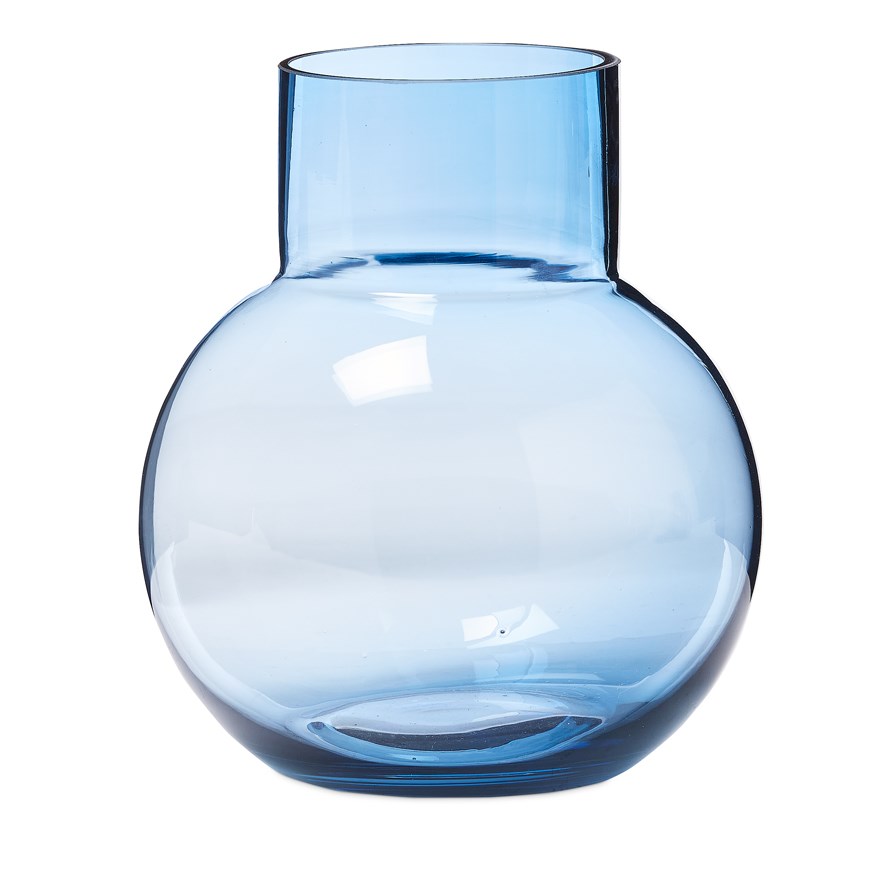 Balloon Blue Glass Vase | Adairs