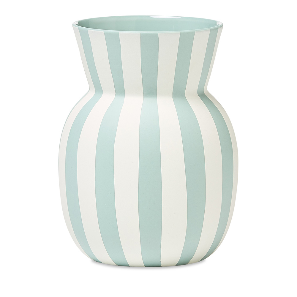 Picasso Blue White Stripe Vase | Adairs