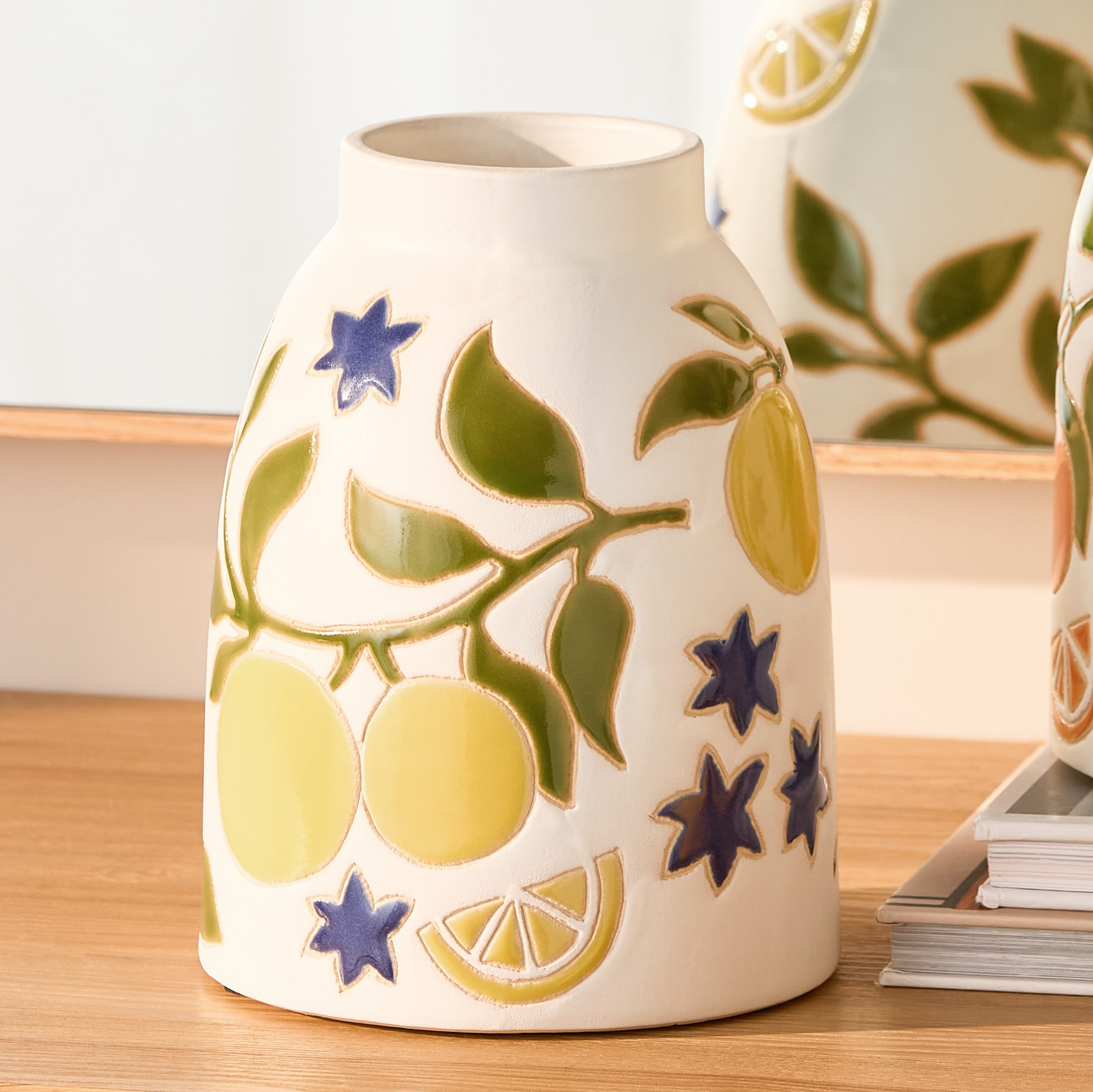 Citrus Lemons Vase | Adairs