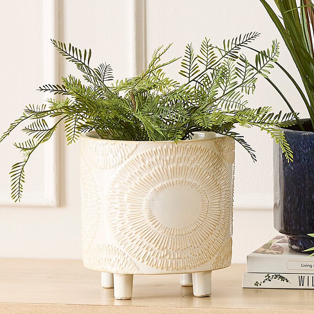 Stormy Skies Natural Pot | Adairs