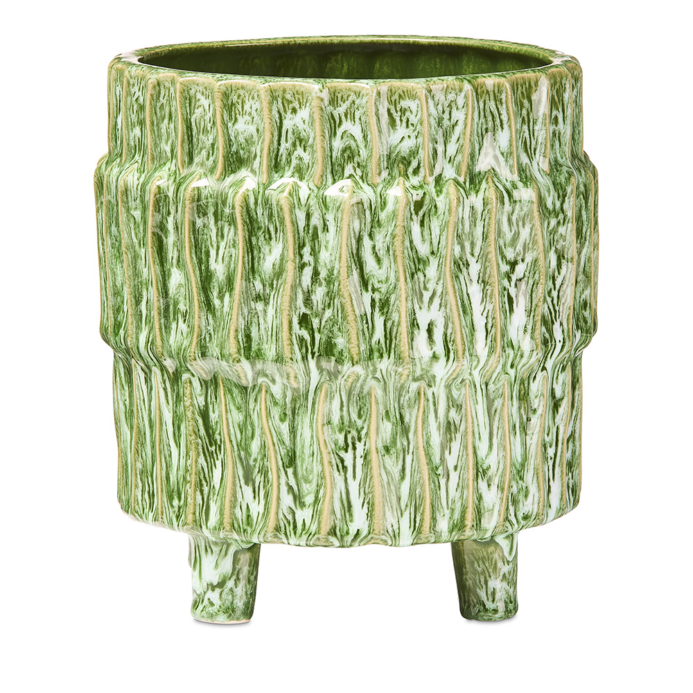 Stormy Skies Reactive Green Pot | Adairs