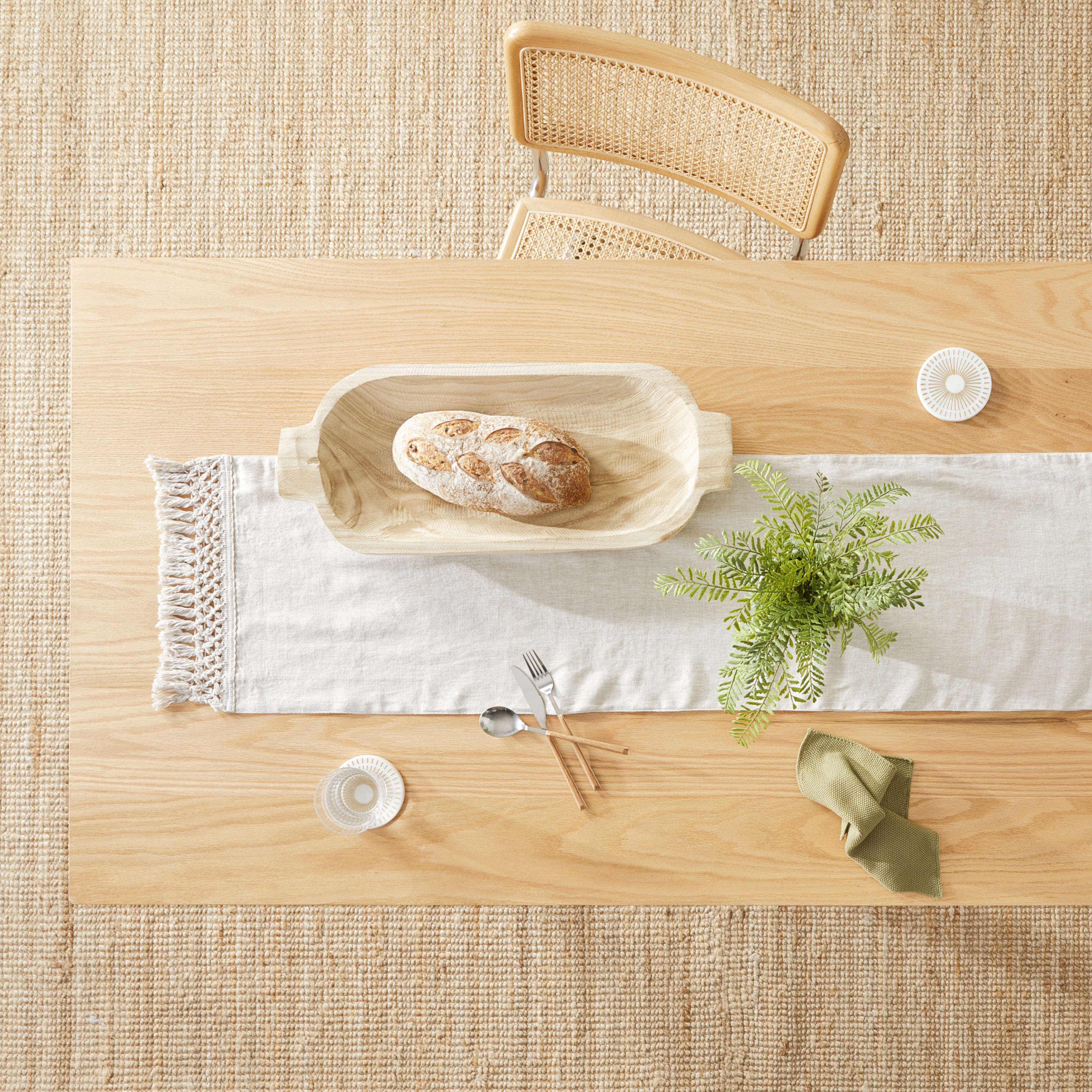 Florence Natural Table Runner | Adairs