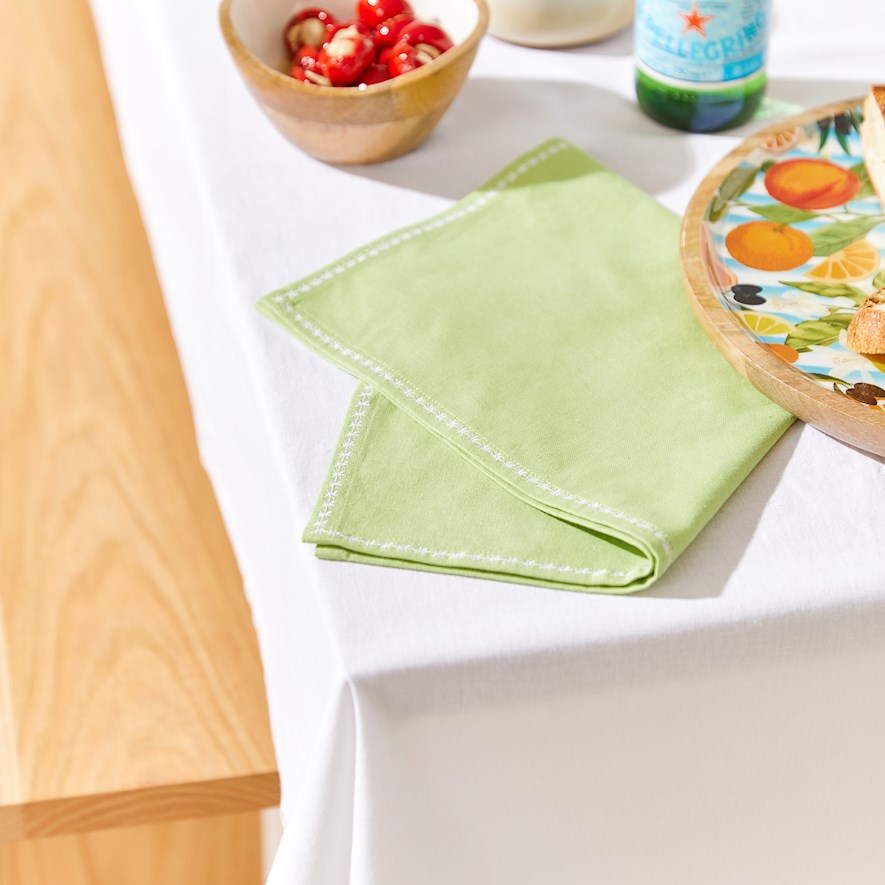 Santorini Green Tea Napkins Pack of 2 | Adairs