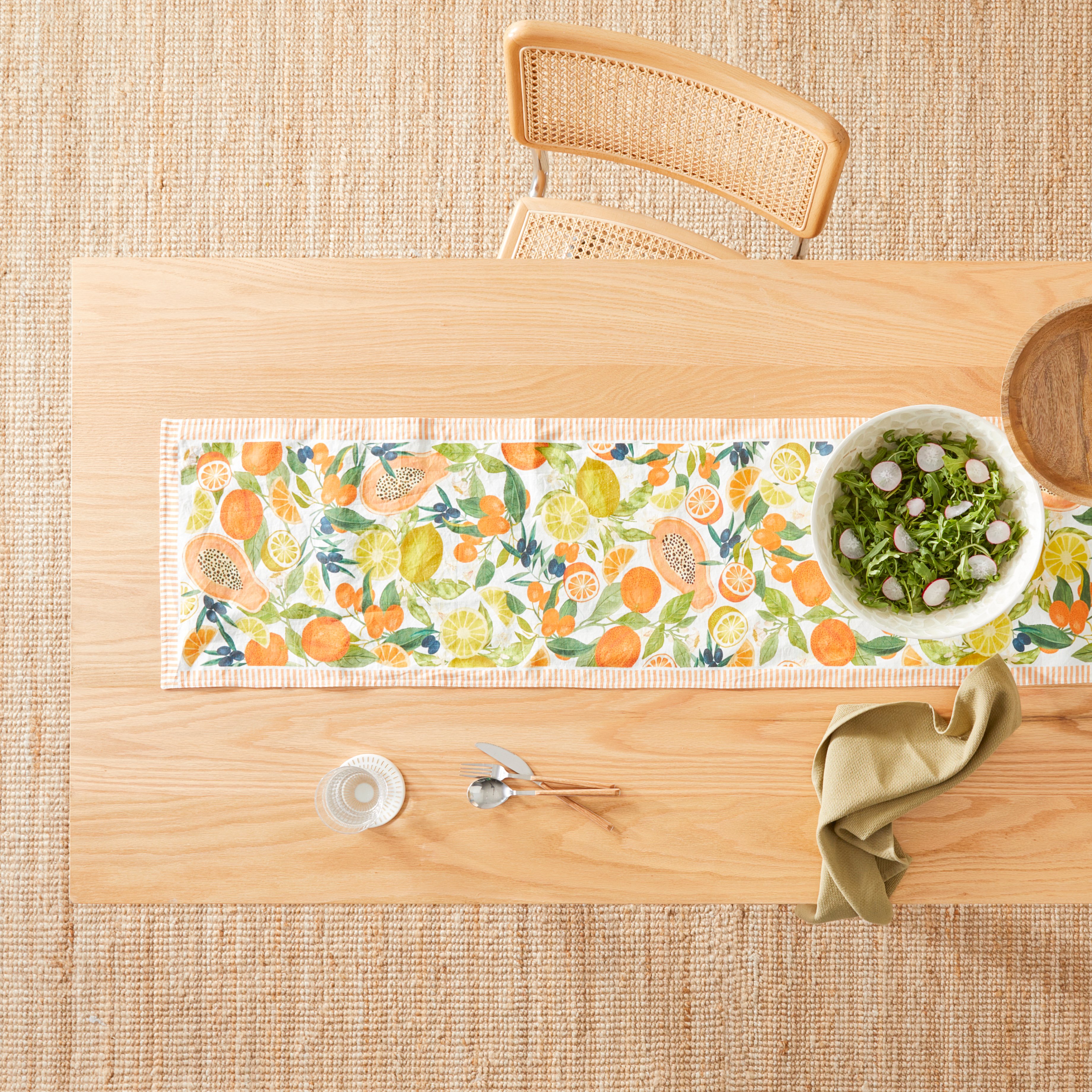 La Frutta Fruit Orange Table Runner | Adairs