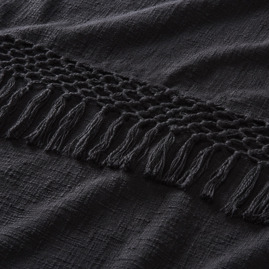 Macrame Black Knot Throw | Adairs