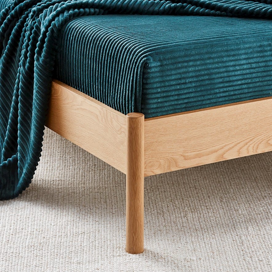 Evan Forest Ribbed Blanket | Adairs