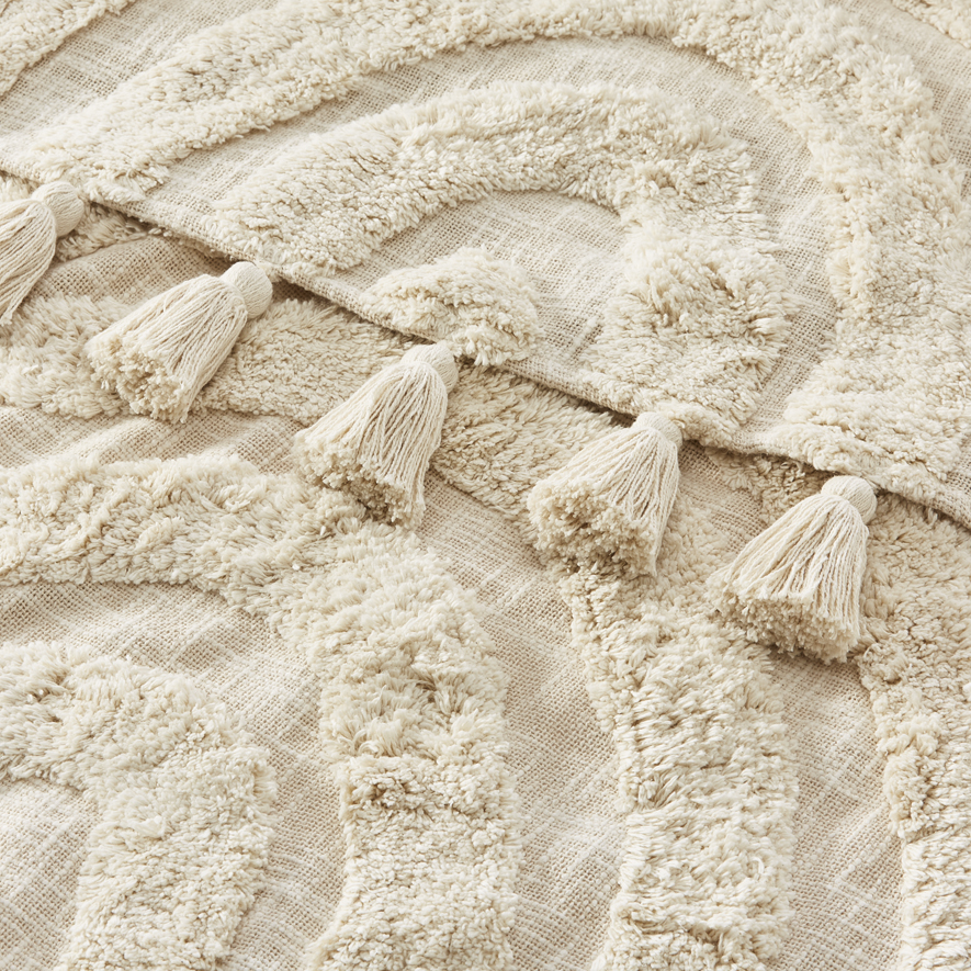 Saffron Natural Throw | Adairs