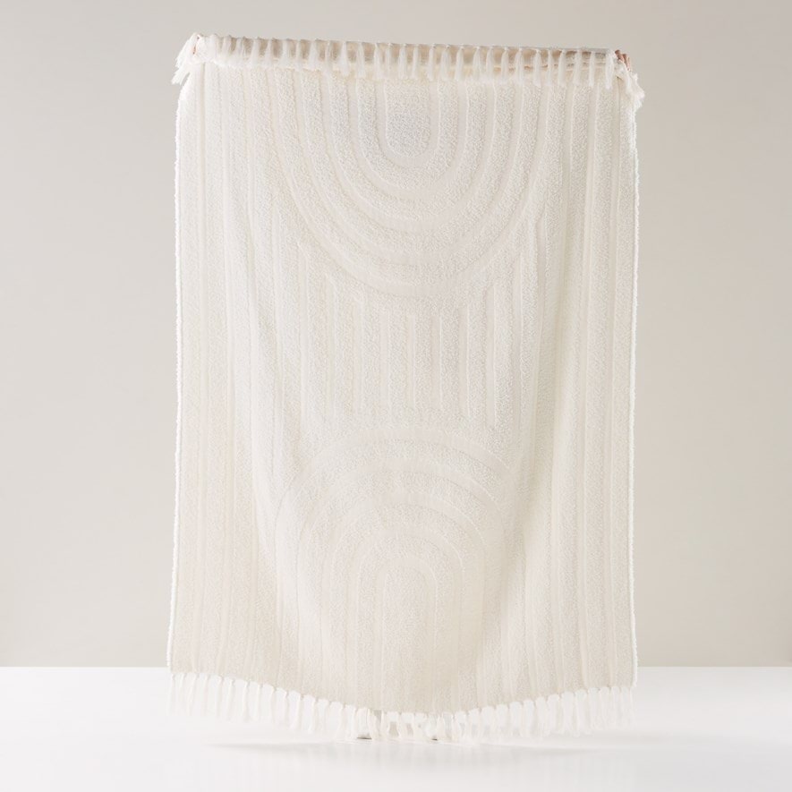 Arch White Throw | Adairs