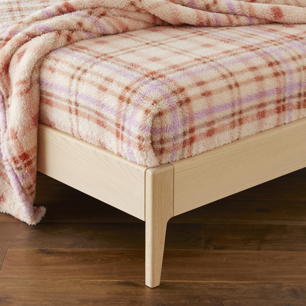 Cloud Sunset Check Blanket | Adairs