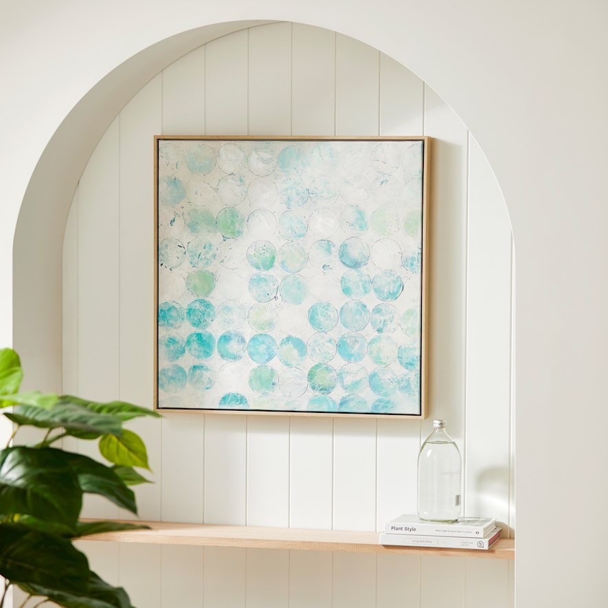 Bubble Mint Canvas | Adairs