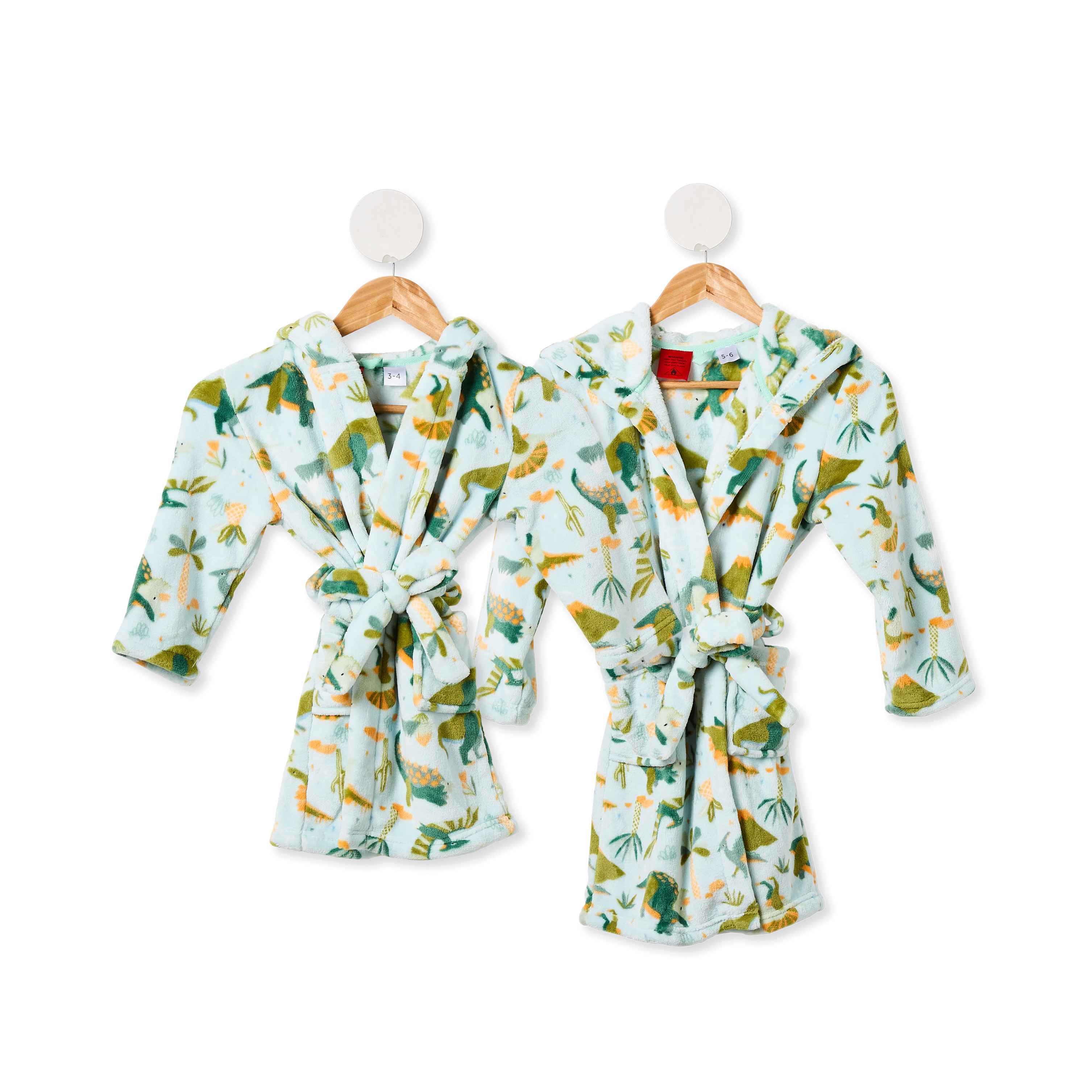 Adairs Kids - Ultra Soft Dino Safari Kids Bath Robe | Adairs