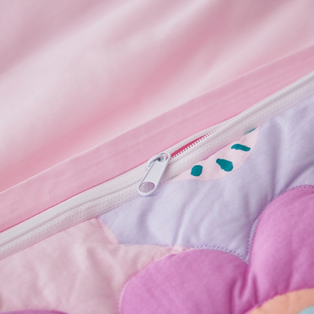 Adairs Kids - Poppy Floral Quilted Cot Quilt Cover Set | Adairs