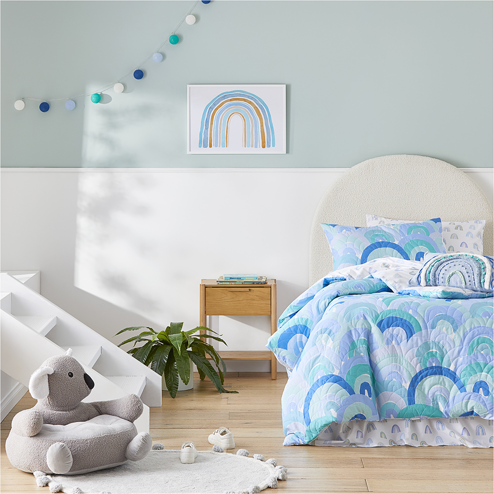 Adairs Kids - Rainbow Burst Quilt Cover Set |Kids Quilt Covers ...
