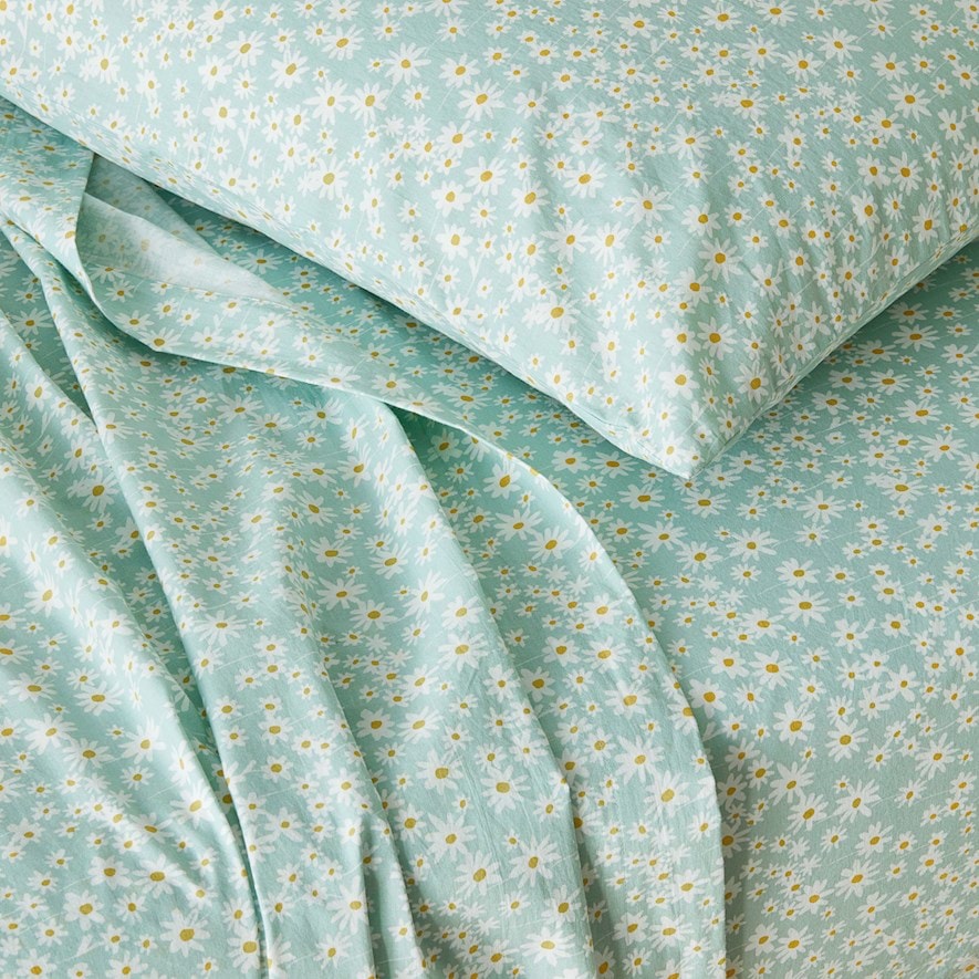 Adairs Kids - Wildflower Mint Sheet Set | Adairs