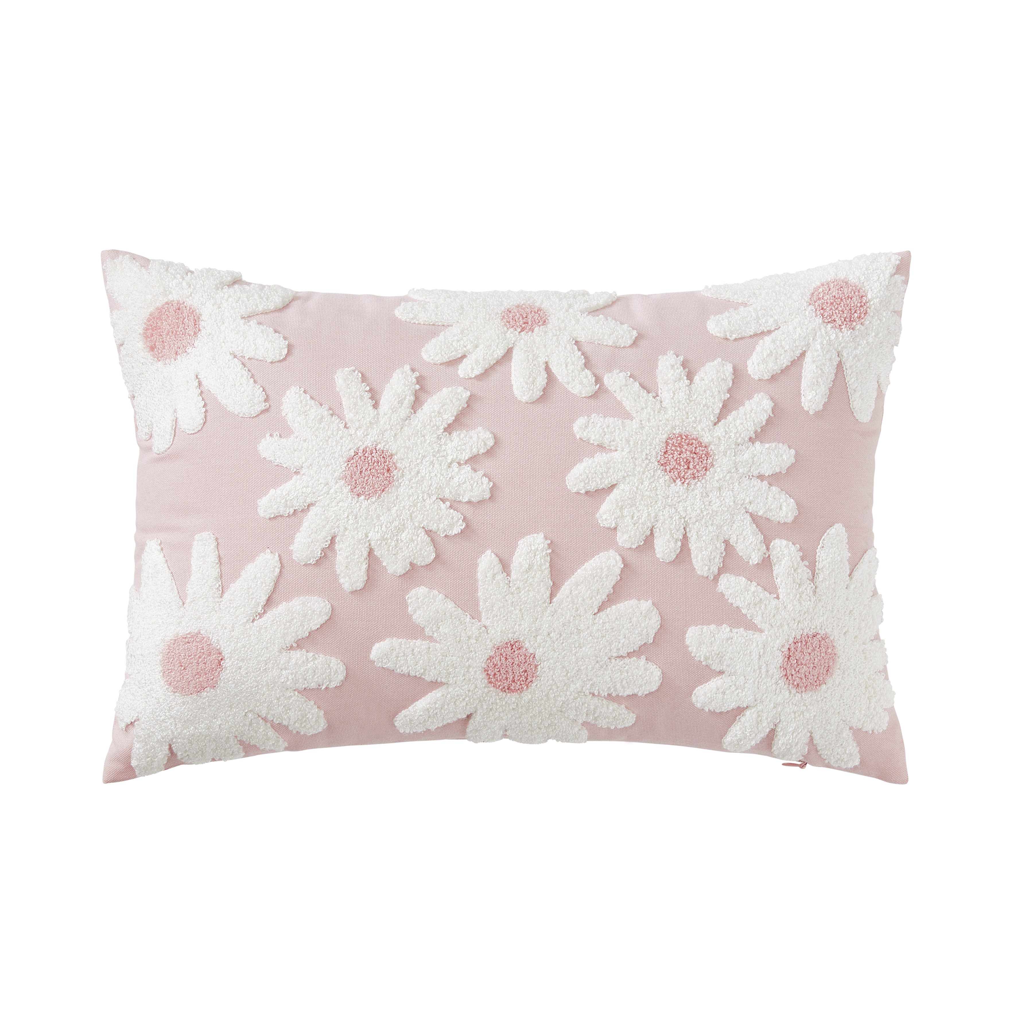 Adairs Kids - Sweet Pink Daisy Tufted Cushion | Adairs