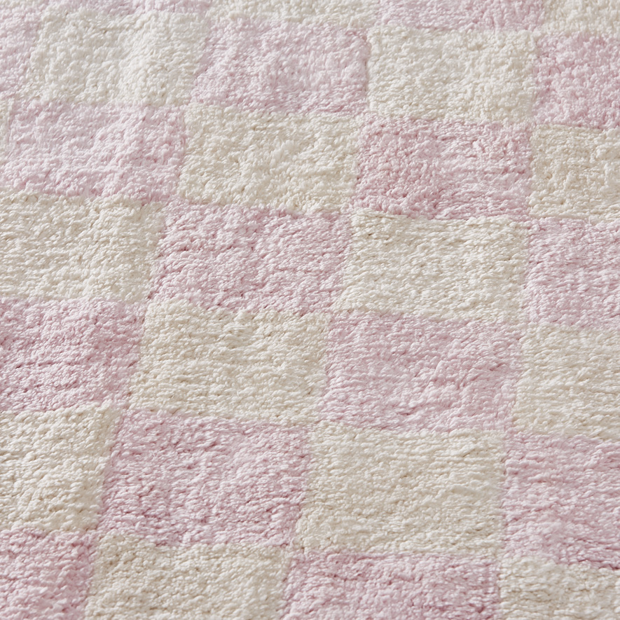Adairs Kids - Designer Pink Check Rug | Adairs