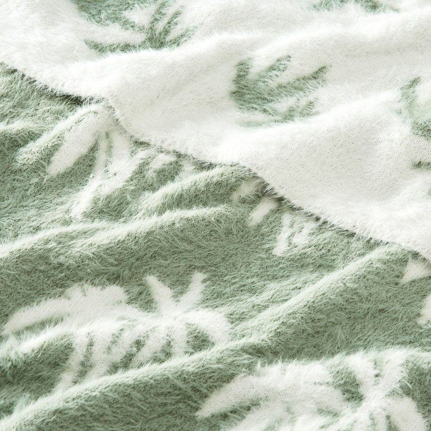 Adairs Kids - Parker Sage Palm Throw | Adairs