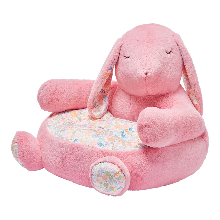 Adairs Kids - Animal Pink Floral Bunny Blossom Cuddle Chair | Adairs