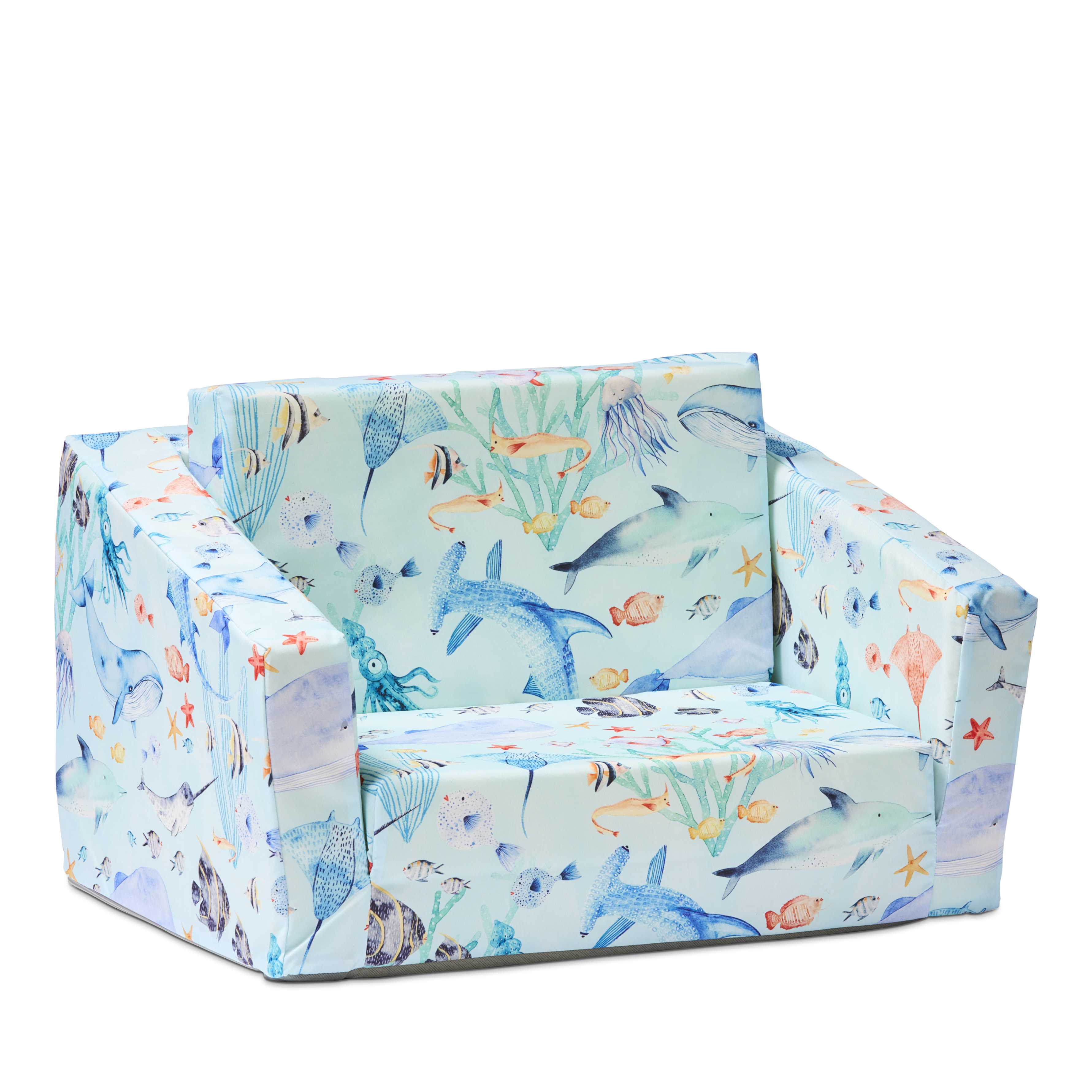 Adairs Kids - Sealife Kids Flip Out Sofa | Adairs
