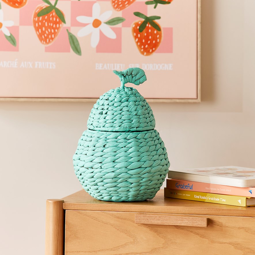 Adairs Kids - Mini Pear Storage Basket Collection | Adairs