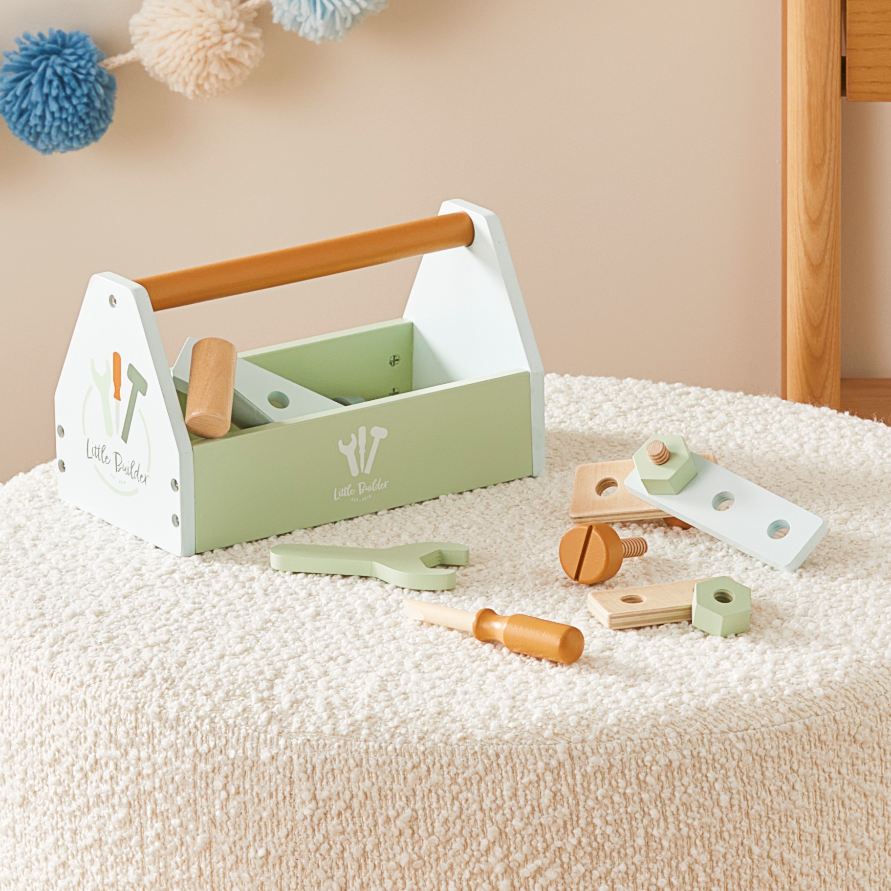 Adairs Kids - Timber Play Collection Builder Tool Box | Adairs