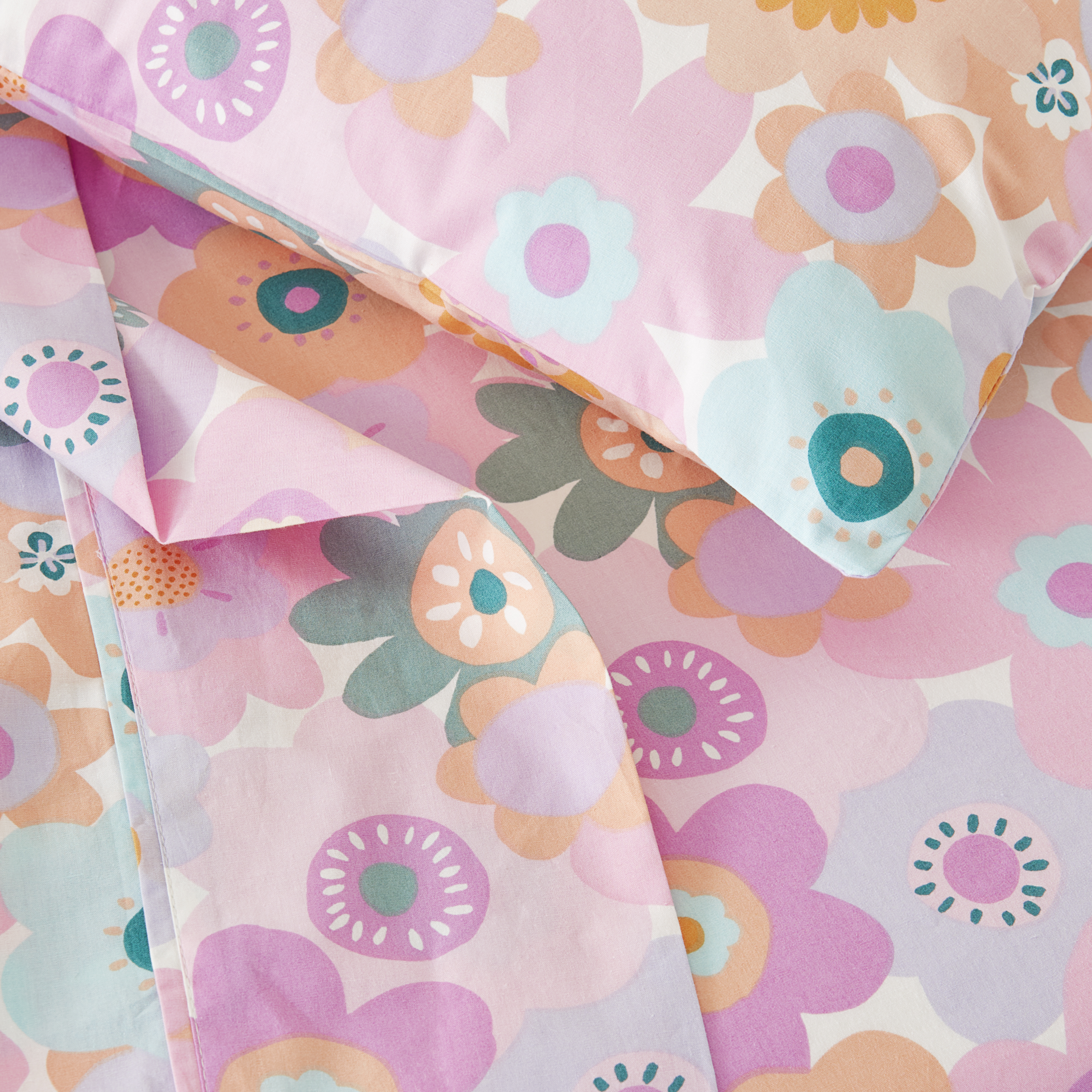 Adairs Kids - Poppy Floral Multi Cot Sheet Set | Nursery | Adairs