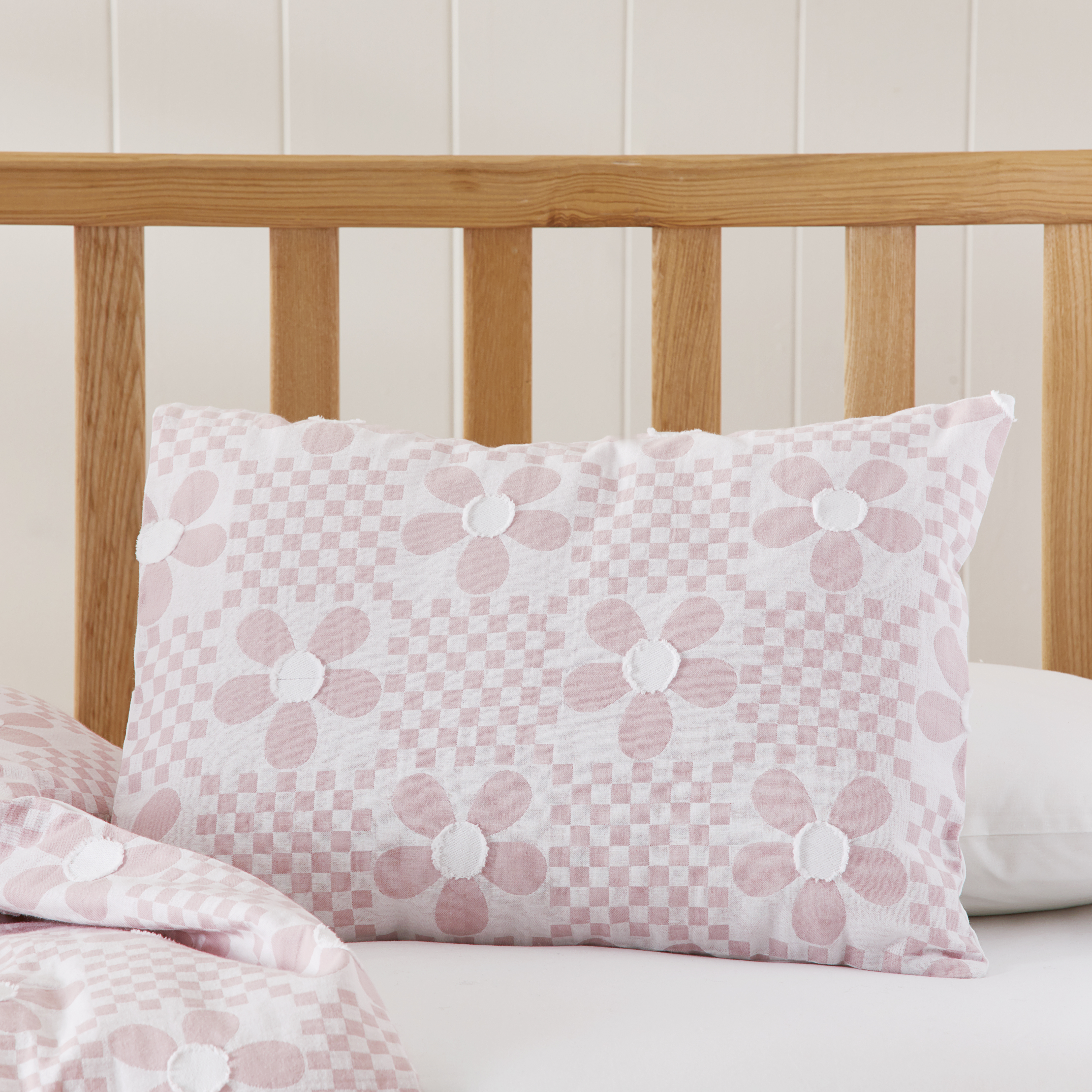Adairs Kids - Gypsy Matelasse Pink Cot Quilt Cover Set | Adairs