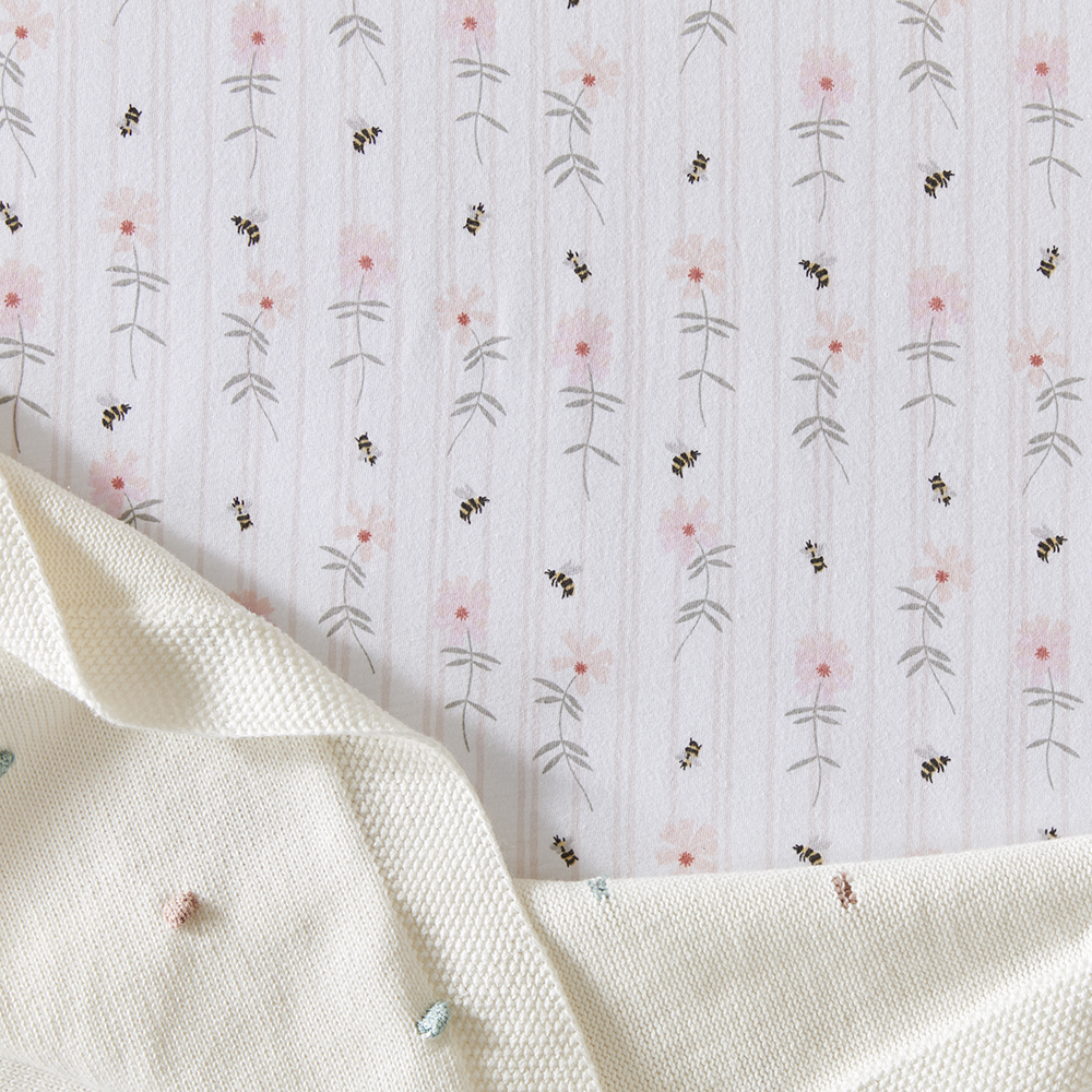 Adairs Baby - Teddy Floral Jersey Sheets 2pk | Adairs