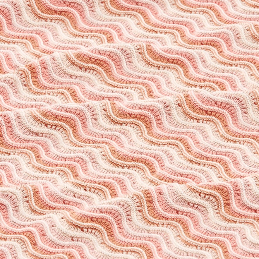Adairs Baby - Organic Cotton Desert Sunrise Ripple Baby Blanket | Adairs